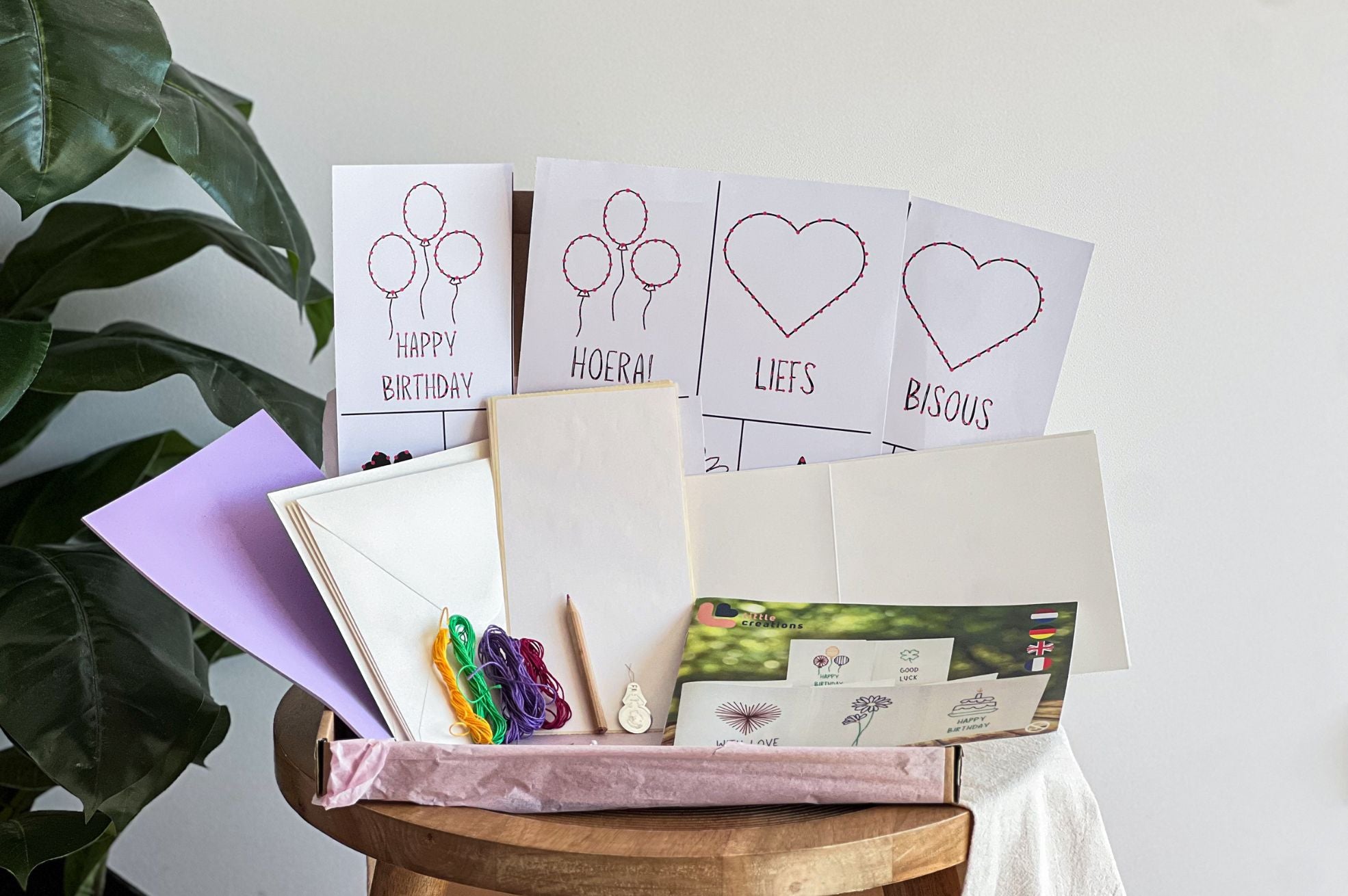 DIY Kit Embroidery Cards (5 pieces)