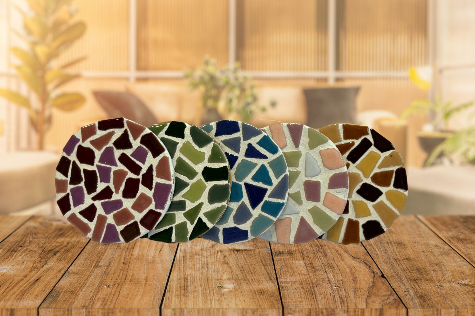 DIY kit Mosaic Coasters (without holder) | Little Creations